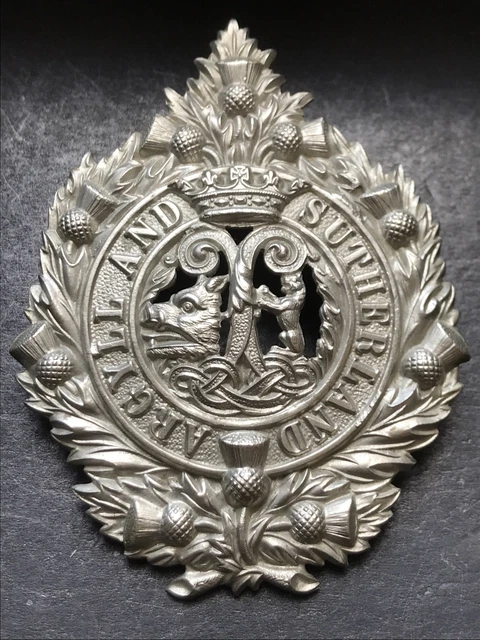 ARGYLL AND SUTHERLAND Highlanders Original British Army Cap badge Fine ...