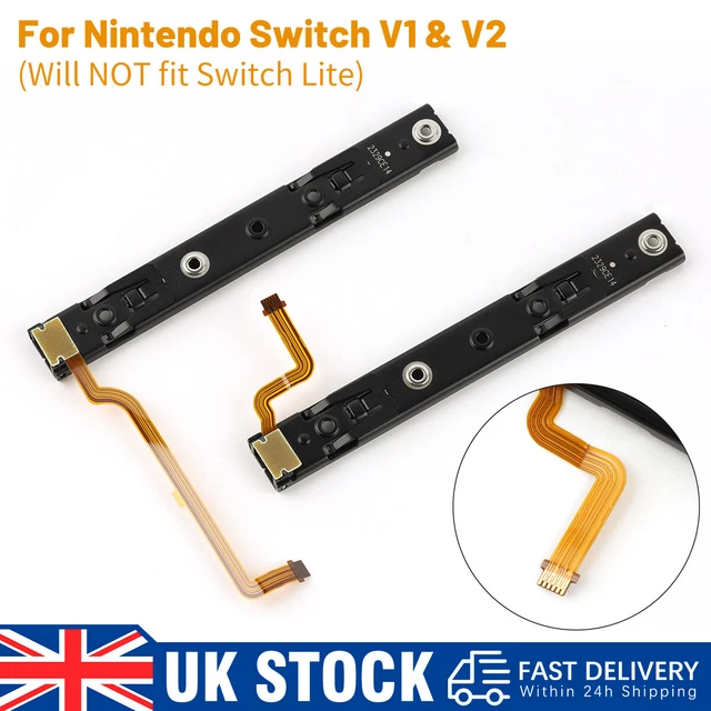 REPLACEMENT RIGHT &LEFT Slide Rail with Ribbon Flex Cable for Nintendo ...