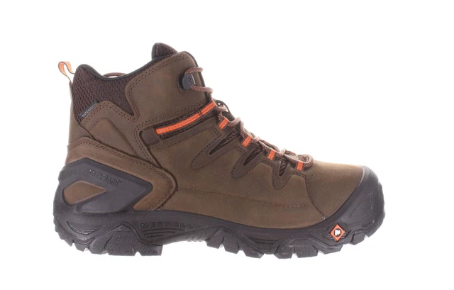 MERRELL MENS STRONGFIELD 6 Brown Work & Safety Boots Size 11 (Wide ...