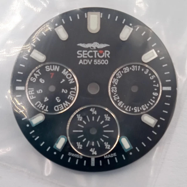 NOS SECTOR ADV 5500 chronograph esfera sphere 5215218035 dial watch ...