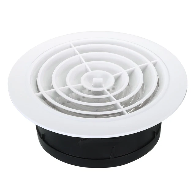 8 INCH ROUND Air Vent Adjustable Grill Soffit Vent with Screen Rotate ...