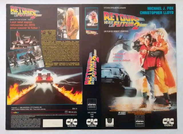 JAQUETTE VHS (SEUL) CIC Retour Vers Le Futur 2 EUR 4,00 - PicClick FR