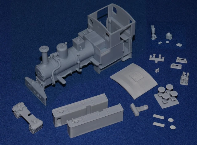 O16.5 TALYLLYN TOM ROLT No 7 NARROW GAUGE LOCOMOTIVE BODY LATE - 7mm ...