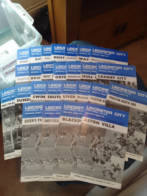 LEICESTER CITY HOME Programmes 1969/1970 x 26 All Listed £19.00 ...