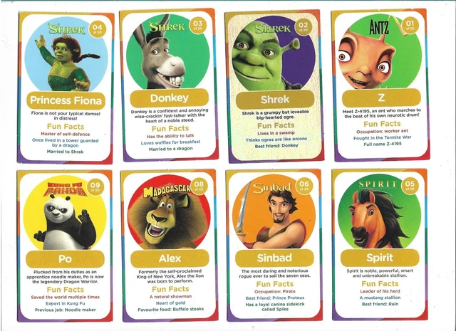 DREAMWORKS ANIMATION CARDS Near Ser Plus Dvd £5.91 - PicClick UK