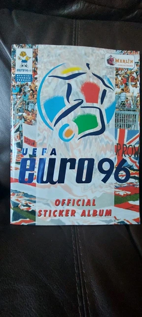 TOPPS MERLIN PANINI 1996 Euro head shots Full Sticker Album In Mint ...