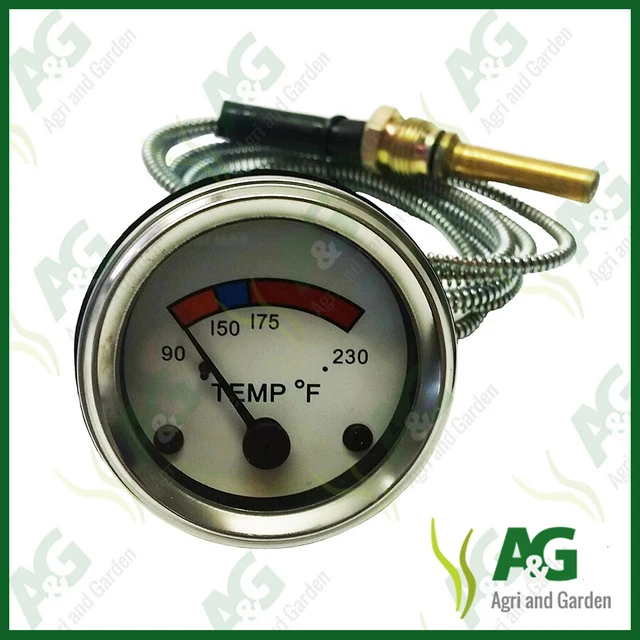 TEMPERATURE GAUGE CLOCK suits Fordson Dexta £17.50 - PicClick UK