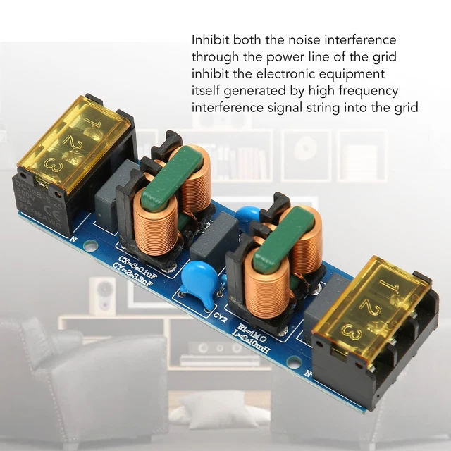 POWER EMI FILTER Board Suppress Interference Low Pass Power Supply EMI ...
