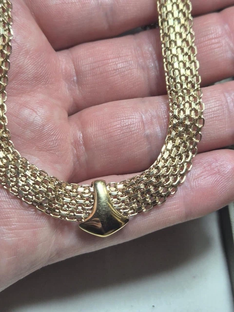 9CT GOLD NECKLACE Chain Heavy over 10grams ,Stunning,scrap,wear ...