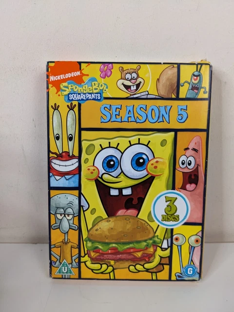 SPONGEBOB SQUAREPANTS :SERIES Season Five 5 - DVD Boxset Vgc (FREE UK P ...