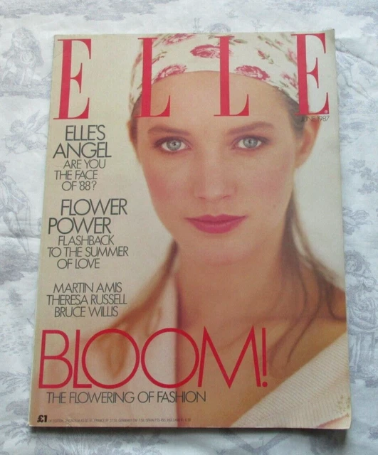 UK ELLE MAGAZINE June 1987 ~ Cecilia Chancellor Cover ~ Jeanette ...