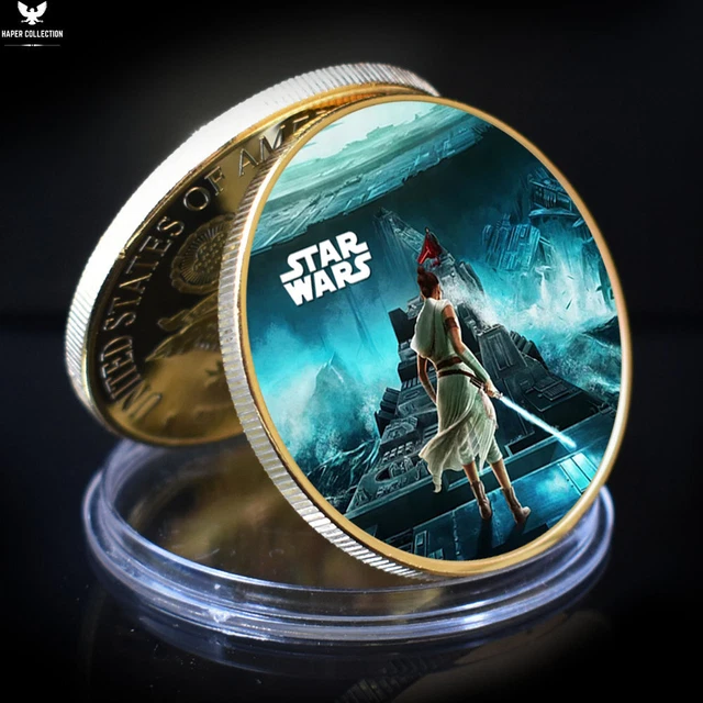 STAR WARS THE Rise of Skywalker Challenge Coin US Classic Movie Gold ...
