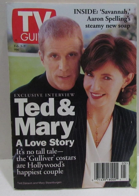 TV GUIDE FEB 1996 Ted Danson, Mary Steenburgen, Philadelphia edition £3 ...