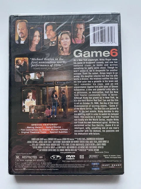 *SEALED* GAME 6 (DVD, 2005) Michael Keaton, Robert Downey Jr., Bebe ...