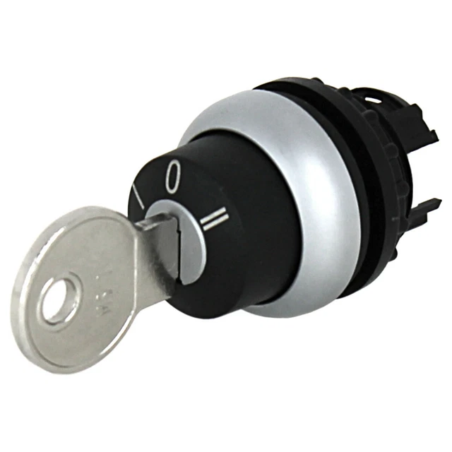 EATON MOELLER KEY Operated Button M22-WRS3 Actuator Key Switch 3 ...