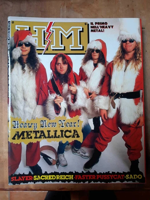 HM RIVISTA MAGAZINE Heavy Metal Hard Rock N 33 1988 Originale Metallica ...