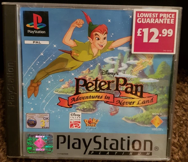 PETER PAN ADVENTURES in Never Land Sony Playstation PS1 With Manual £3. ...
