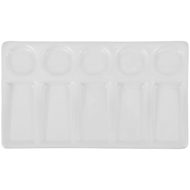 10 -WELL PAINT Pallet Large Watercolor Palette White Rectangular £18.99 ...
