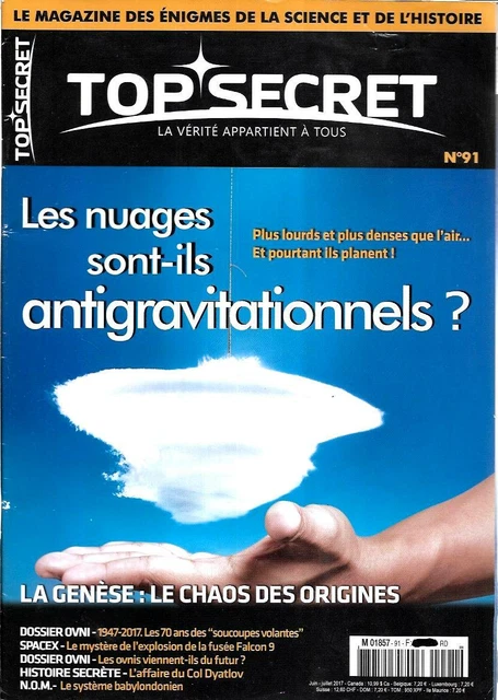 MAGAZINE TOP SECRET n° 91-énigmes de la Science et de l'Histoire-OVNI ...