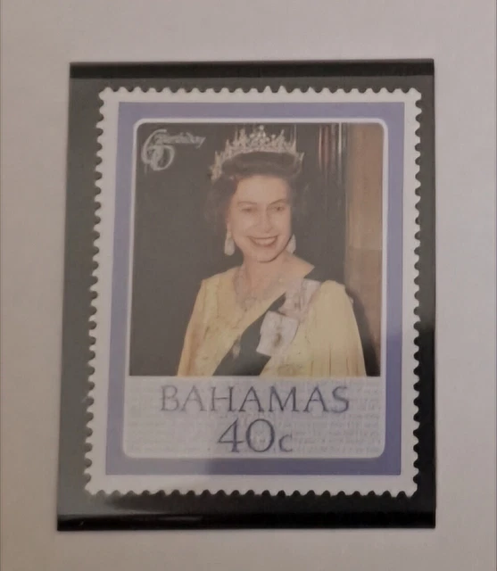 60TH BIRTHDAY OF Her Majesty Queen Elizabeth II. 1986, 40c BAHAMAS ...
