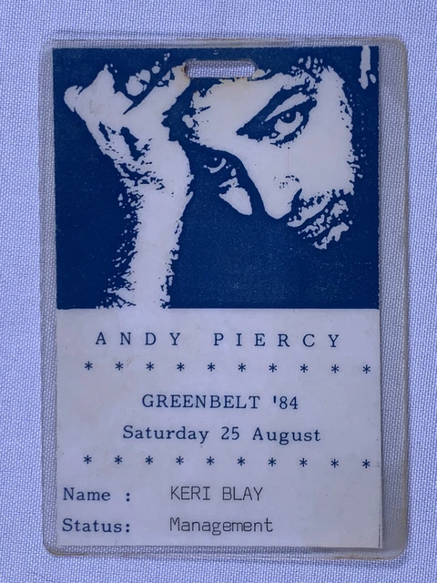 ANDY PIERCY AFTER The Fire Pass Ticket Original Greenbelt Festival 1984 ...