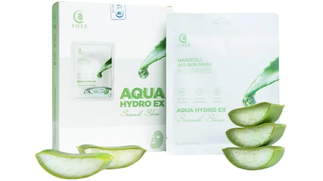 AQUA HYDRO EX Second Skin Mask Hydrolyzed Collagen Intensive Hydration ...