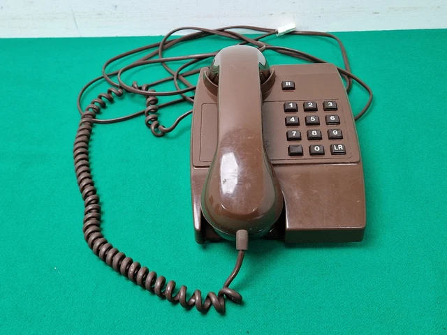 RETRO BROWN BT British Telecom 9040R Push Button Telephone £9.99 ...