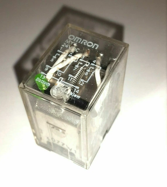 OMRON MY4 14 Pin 24Vdc Relay With Light Indicator £4.62 - PicClick UK