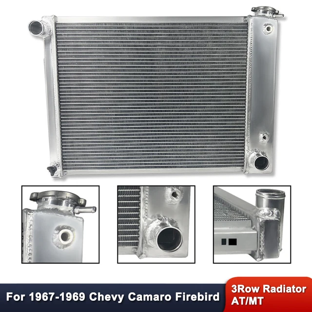 FOR CHEVY CAMARO/PONTIAC Firebird 1967-1969 3 Rows Full Aluminum ...