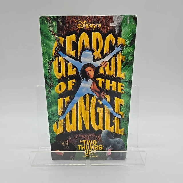 GEORGE OF THE Jungle (VHS, 1997) Disney Movie Brendan Fraser Leslie ...