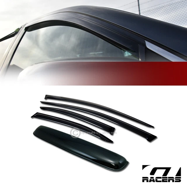 SMOKE SUN SHADE Vent Window Visors+Sunroof Moon Roof Guard For 08-16 ...