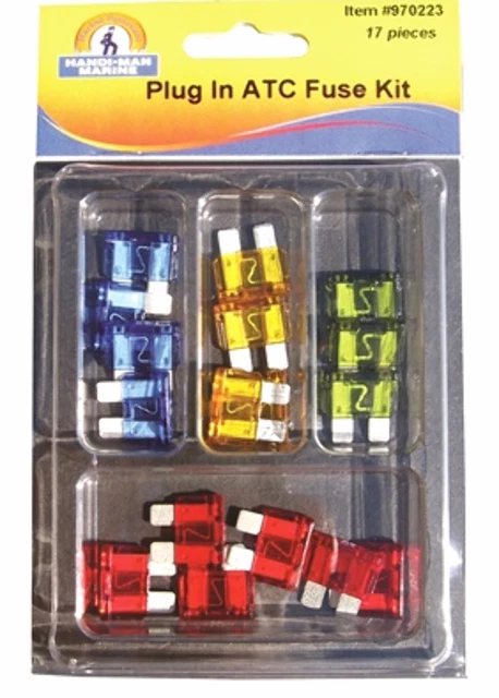 HANDI-MAN MARINE CO. Electrical Plug-In ATC Fuse Kit 16 Pieces 970223EA ...