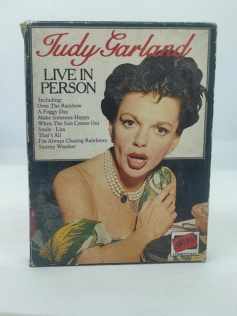 LIVE IN PERSON, Judy Garland Double Audio Cassette Tape £6.99 - PicClick UK