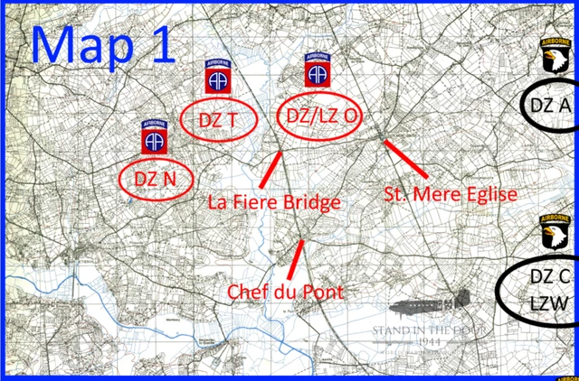 WW2 NORMANDY D-DAY map 1 Ste Mere Eglise £25.06 - PicClick UK