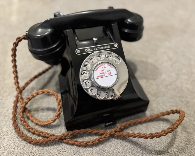 VINTAGE GPO 312 Bakelite Rotary Dial Telephone - Iconic British Retro £ ...