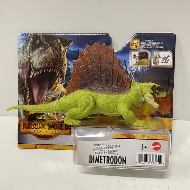 FIGURINE ARTICULÉE JURASSIC World Dominion Ferocious Pack Dimetrodon ...