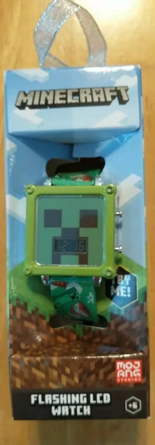 MINECRAFT KIDS DIGITAL Watch with Flashing LCD Ages 6 and up NEW $14.99 ...