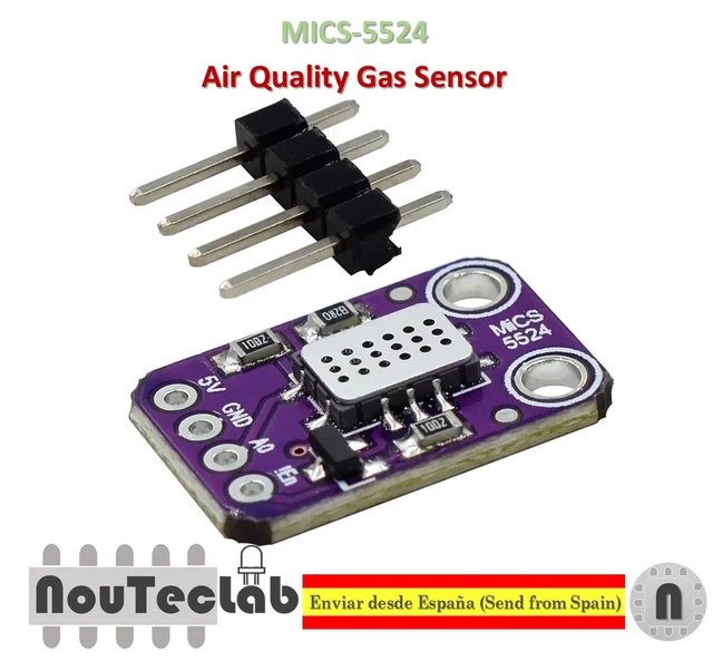 MICS-5524 AIR QUALITY Gas Sensor Module Carbon Monoxide Hydrogen Methane EUR 11,55 - PicClick FR
