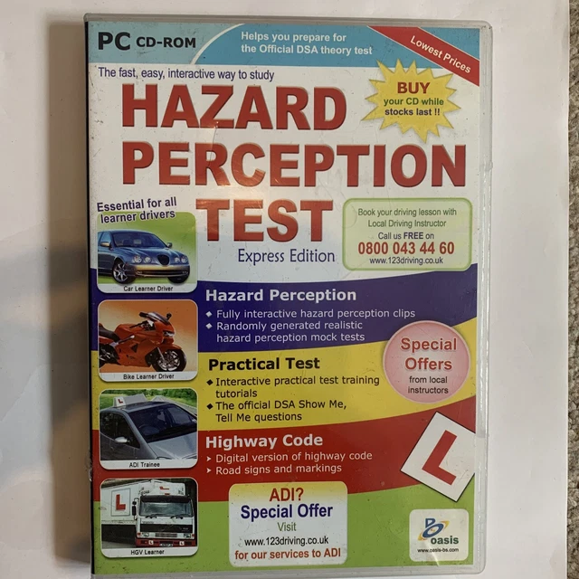 HAZARD PERCEPTION TEST Express Edition (PC CD-ROM Windows 2000/XP) EUR ...