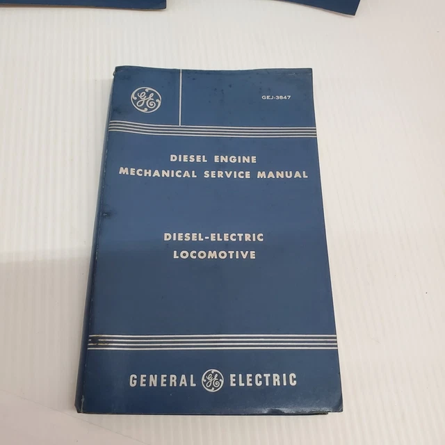 VINTAGE GENERAL ELECTRIC Diesel Engine Mechanical Service Manual GEJ ...