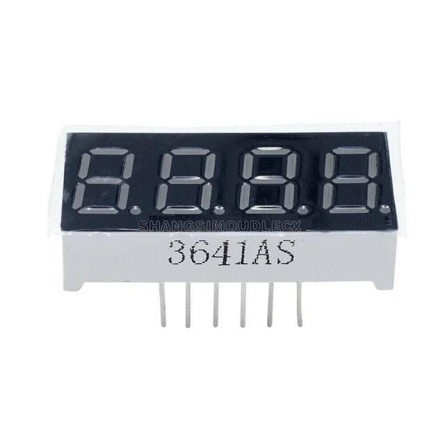 10PCS 0.36INCH 7 Segment 4 Digit Common Cathode 0.36" RED LED digital display EUR 3,18 - PicClick DE