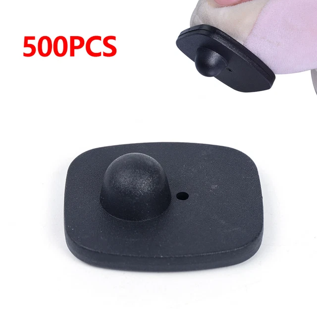 500X EAS HARD Tags Security Lock Tags+Pin Anti Theft Clothing Magnetic ...