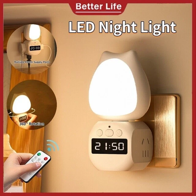 REMOTE CONTROL DIMMING Eye Protection Nursing Lamp Timer Function Night ...