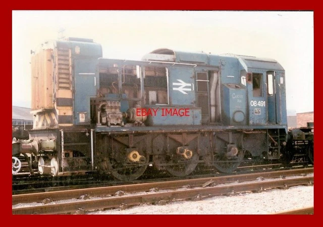 PHOTO BR Class 08 Shunter Loco No 08491 £1.65 - PicClick UK