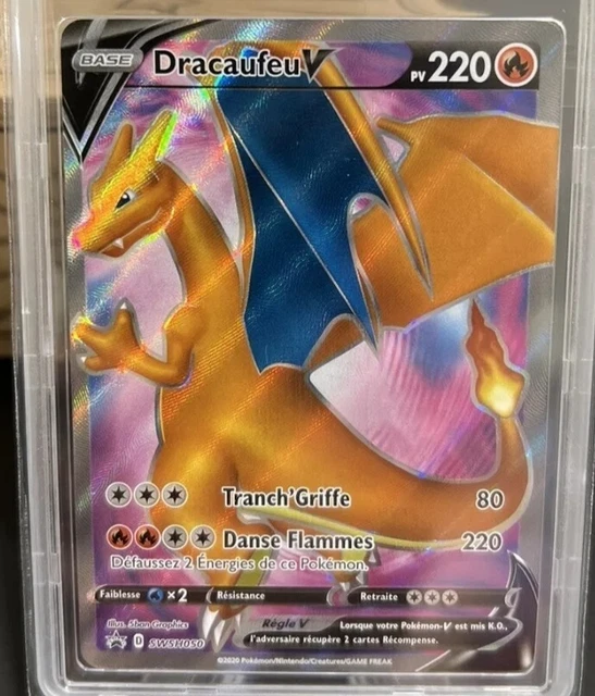 CARTE POKÉMON DRACAUFEU V Full Art Promo Gradé 9 Mtg Grade Fr EUR 56,00 ...
