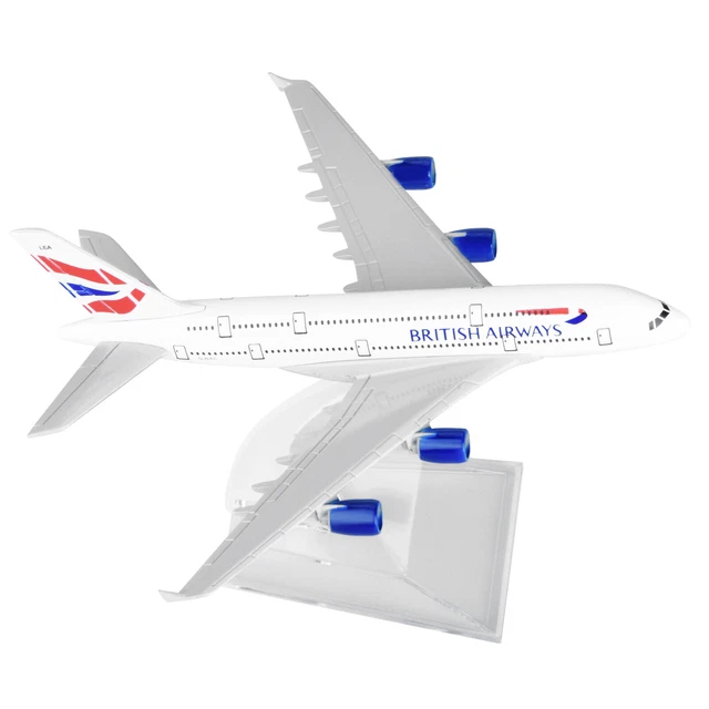 1:400 BRITISH AIRWAYS A380 Model Plane Alloy Diecast Airplane Model ...