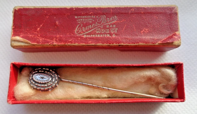 ANTIQUE EDWARDIAN SOLID Silver Stick Pin £10.00 - PicClick UK
