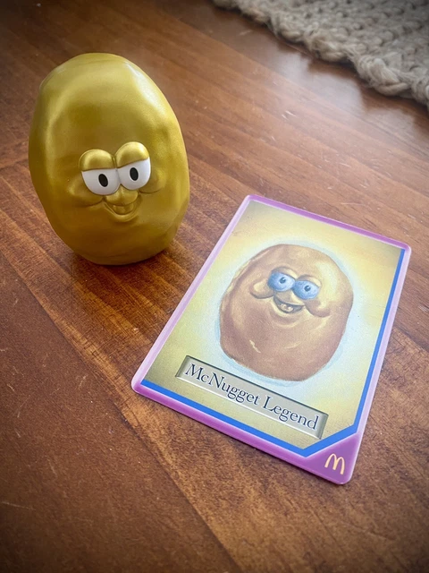 MCDONALDS RARE KERWIN Frost McNugget Buddies Golden Nugget Box & Card ...