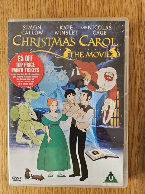 CHRISTMAS CAROL THE Movie Dvd Cartoon Nicolas Cage Kate Winslet £24.99 ...