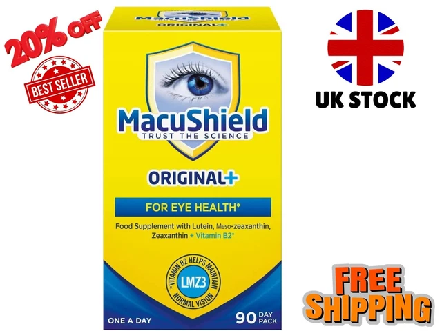 MACUSHIELD ORIGINAL PLUS Capsules - 90-day pack, Eye Health Supplement ...